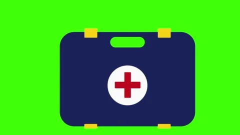 2D animated illustration of a first aid ... | Stock Video | Pond5