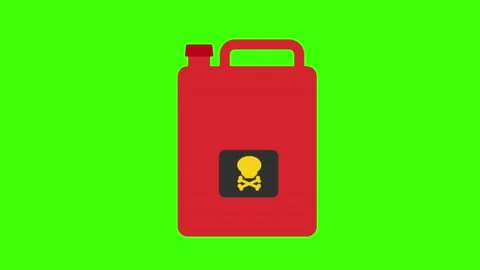 2D animated illustration of a gas contai... | Stock Video | Pond5