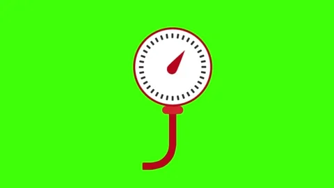 2D animated illustration of a gas measur... | Stock Video | Pond5