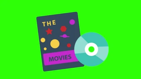 2D animated illustration of a movoe CD o... | Stock Video | Pond5