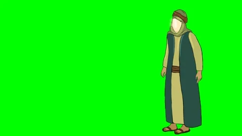 2d animated Imam talking to people on st... | Stock Video | Pond5