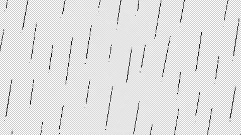 2D Animated Rain Loop Alpha Channel | Stock Video | Pond5