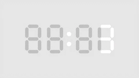 2D animated thin line white timer digita... | Stock Video | Pond5