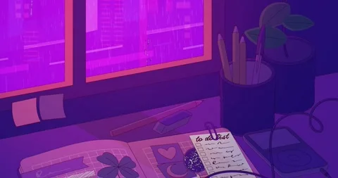 2D Animation, Anime Girl Looks At Her Mo... | Stock Video | Pond5