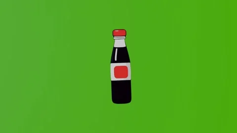 2d animation of a bottle template with b... | Stock Video | Pond5