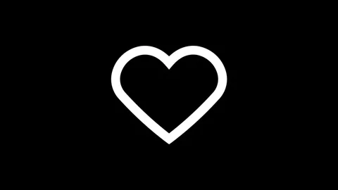 2D animation of a cartoon heart spinning... | Stock Video | Pond5