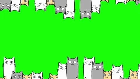 2D animation of a cat illustration going... | Stock Video | Pond5