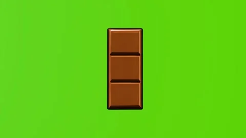 2d animation of a chocolate bar isolated... | Stock Video | Pond5