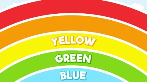 2D animation of the colours of the rainb... | Stock Video | Pond5