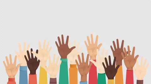 2D animation of diverse hands in various... | Stock Video | Pond5