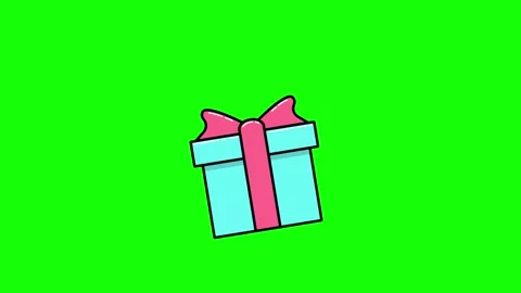 2D animation of falling gift boxes on a ... | Stock Video | Pond5