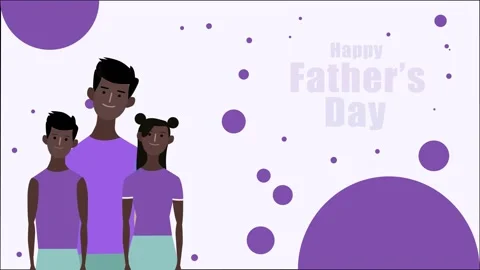 2D animation of greeting card for Father... | Stock Video | Pond5