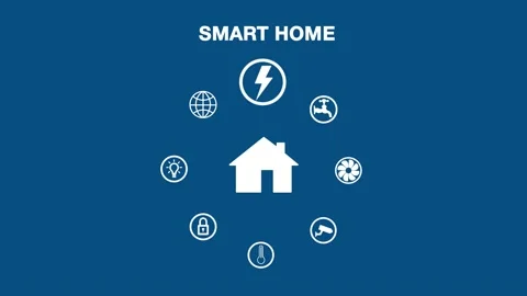 2d animation. Home automation and remote... | Stock Video | Pond5