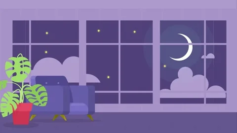 2D Animation loop background SEAMLESS NI... | Stock Video | Pond5