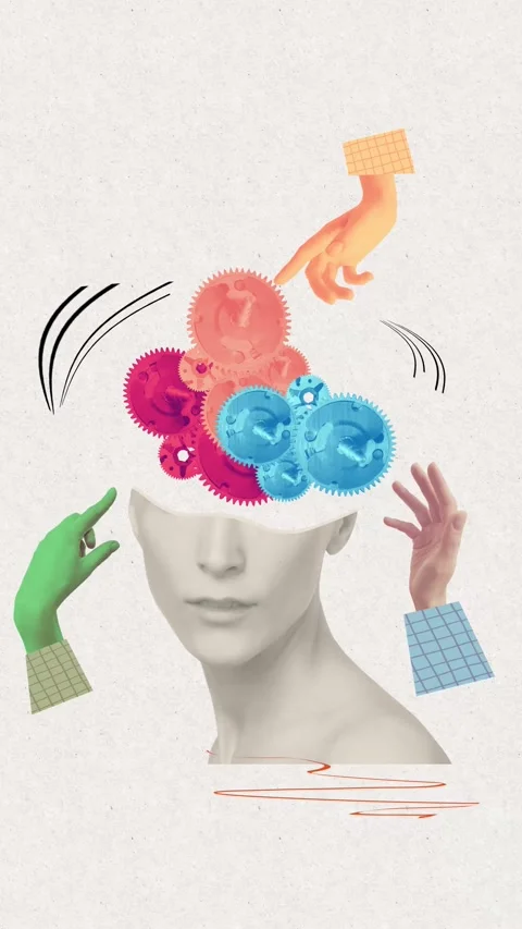 2D animation of mental health concept. S... | Stock Video | Pond5