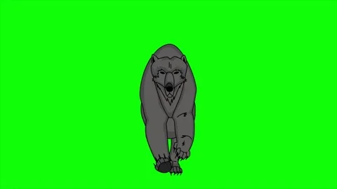 2d Animation Of Polar Bear Walking Front... | Stock Video | Pond5