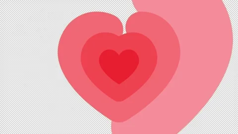 2d animation red heart. Seamless loop an... | Stock Video | Pond5