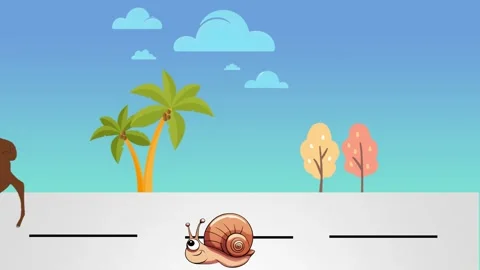 2D animation of a running match between ... | Stock Video | Pond5