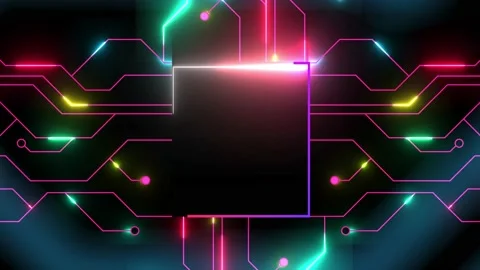 2D animation of shiny circuit boards and... | Stock Video | Pond5