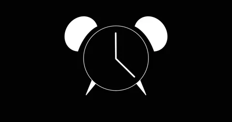 2D animation. white clock with arrow on... | Stock Video | Pond5