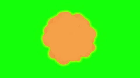 2D Boom Explosion (Green Screen) 4K | Stock Video | Pond5