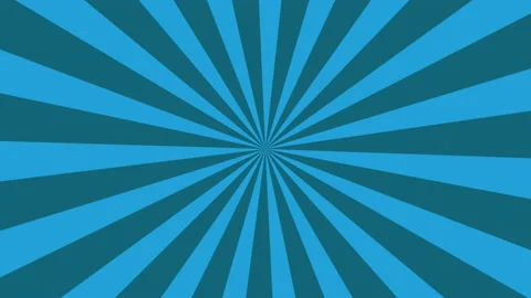 2D cartoon blue light radiation rotation... | Stock Video | Pond5