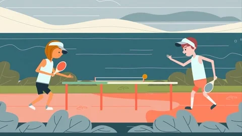 2d Cartoon Boy And Girl Children Playing... | Stock Video | Pond5