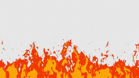 2D Cartoon Fire on a Transparent Backgro... | Stock Video | Pond5