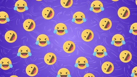 2d cartoon Haha Emoji Background | Stock Video | Pond5