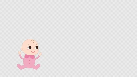 2D Cartoon Little Baby Animation Alpha C... | Stock Video | Pond5
