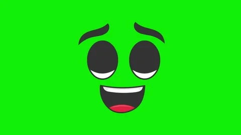 2d Cartoon love eyes blinking wow face f... | Stock Video | Pond5