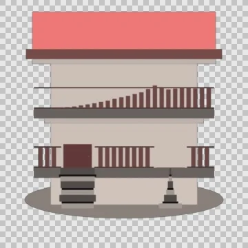2d Cartoon Style Animated Building | Stock Video | Pond5