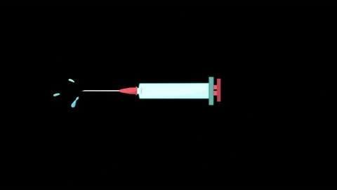 2d cartoon Syringe or injection animated... | Stock Video | Pond5