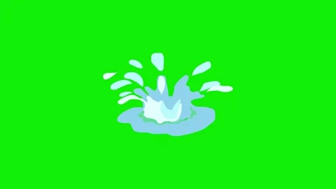 2d cartoon water liquid drop animation g... | Stock Video | Pond5