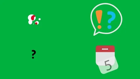 2d character animated cartoon style ques... | Stock Video | Pond5