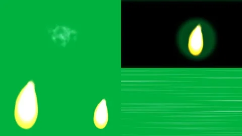 2d character meteor fireball splash on g... | Stock Video | Pond5