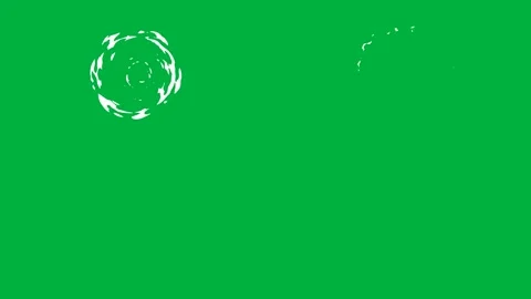 2d character swirl curve splash on green... | Stock Video | Pond5