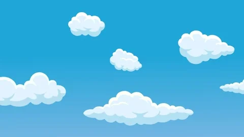 Cloud 2D Vector Stock Videos – Royalty-Free HD & 4K Videos | Pond5