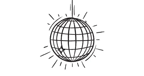 2D Doodle Looping Animation of a Disco B... | Stock Video | Pond5