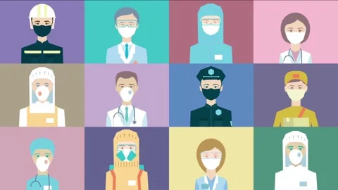 2D flat animation. Changing background. ... | Stock Video | Pond5