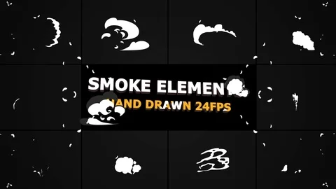 After Effects: 2D FX SMOKE Elements 24 fps #100750417
