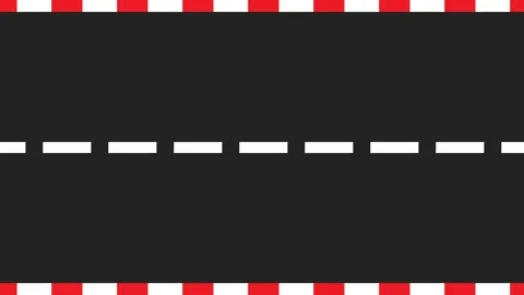 2D Horizontal Road Animation, Race Track... | Stock Video | Pond5