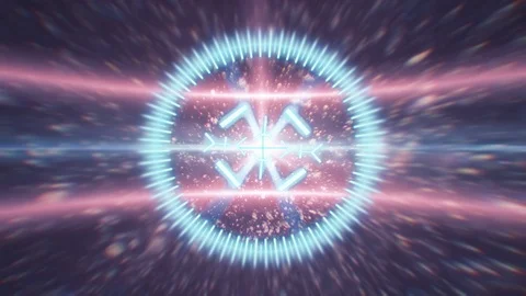 2D HUD animation of a target with a back... | Stock Video | Pond5