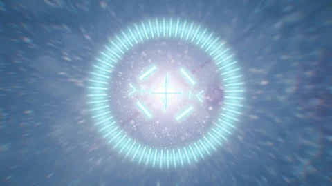 2D HUD animation of a target with a back... | Stock Video | Pond5