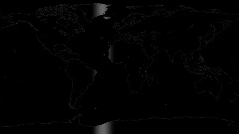 2D HUD World Map scan animation in monch... | Stock Video | Pond5