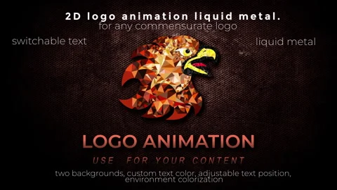 2d logo animation. Liquid metal. ~ After Effects #242095485