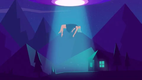 2D loop animation. Blue-haired girl in a... | Stock Video | Pond5