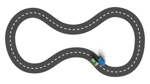 2D looping animation about a moving car. | Stock Video | Pond5