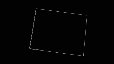 2D Map of state Colorado, Colorado map w... | Stock Video | Pond5