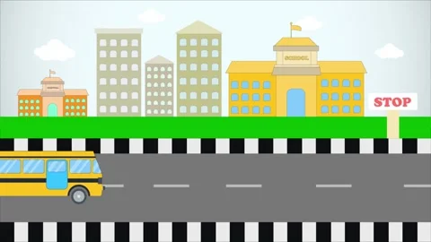 School Bus Drawing Stock Video Footage | Royalty Free School Bus ...